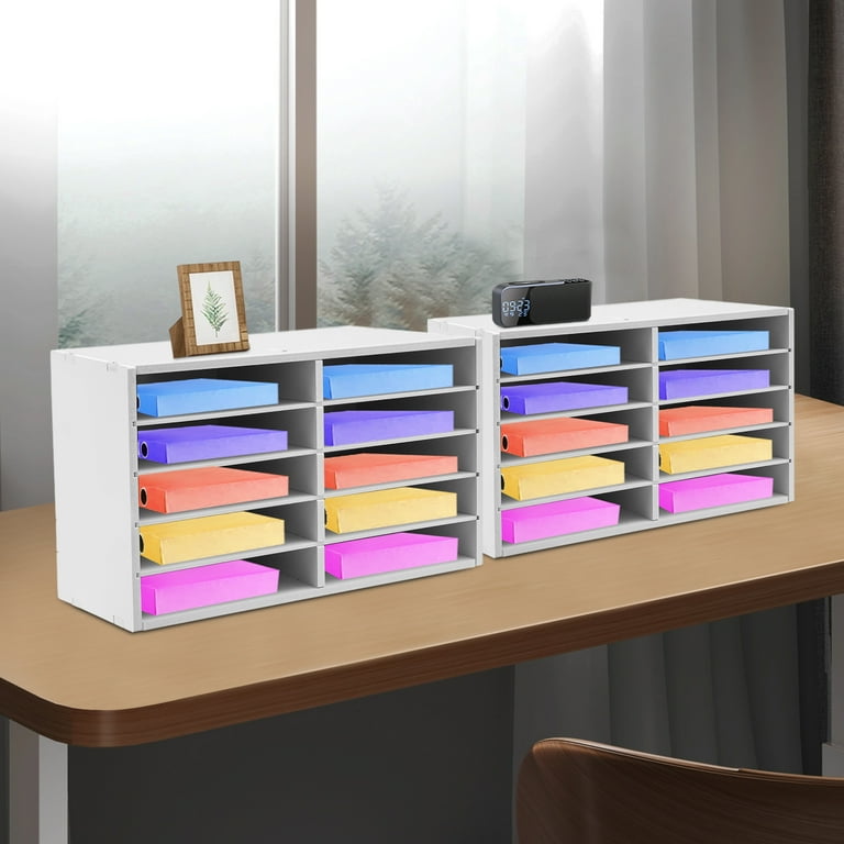 Classroom Mailbox , 12 Slots Desktop File Mail Sorter Organizer, PVC ...