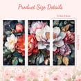 1 Set 3 Styles PVC Waterproof Decorative Stickers Self Adhesive Floral ...