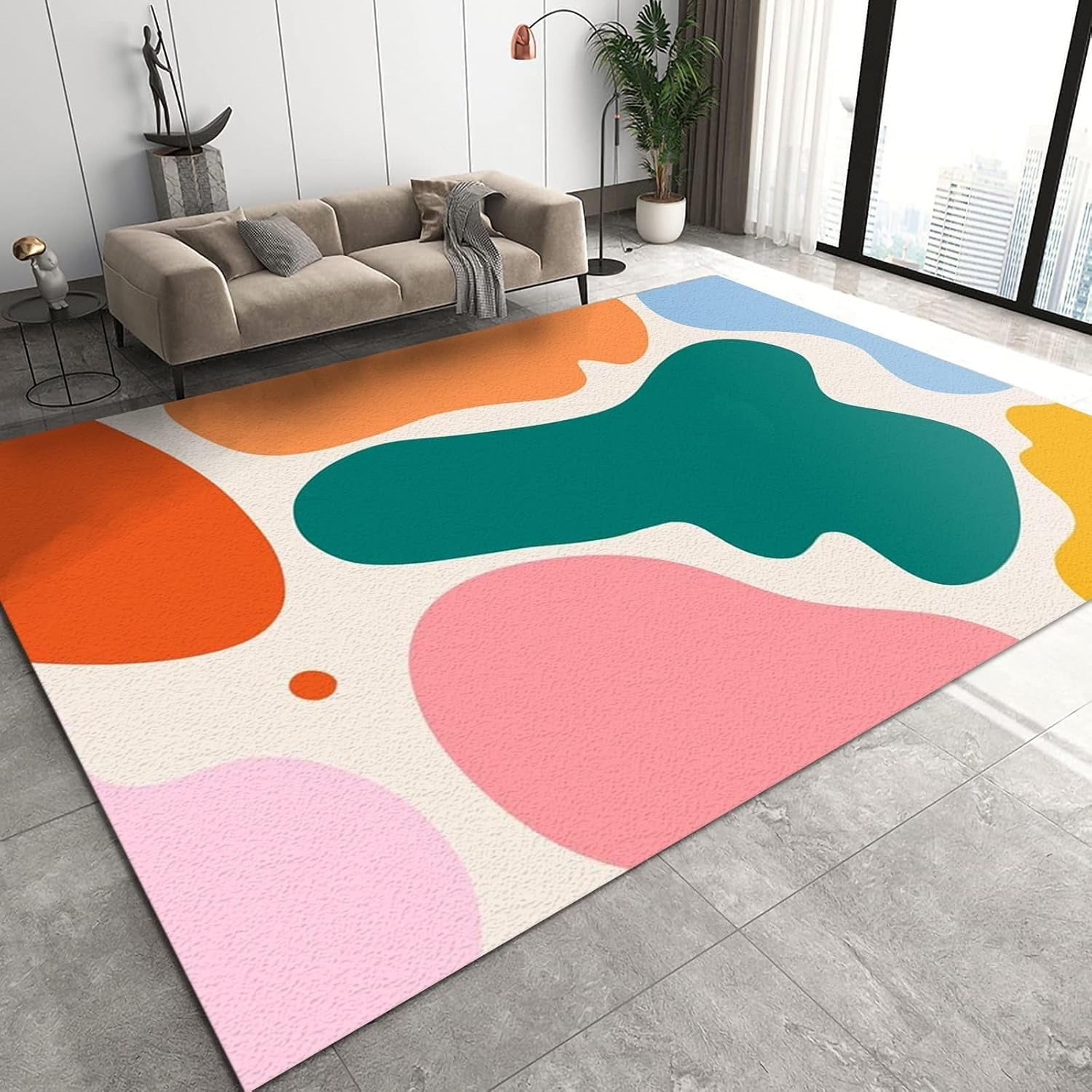 Click here for Rughome Graffiti Area Rug  Modern Originality Irre... prices
