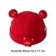 2023 Cute Hat Soft Baby Bonnet Cap Red Themed Hat Warm Hat Cap for Baby ...