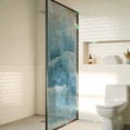 Coastal Ocean Waves Window Privacy Film, Rainbow Film Decorative Window ...