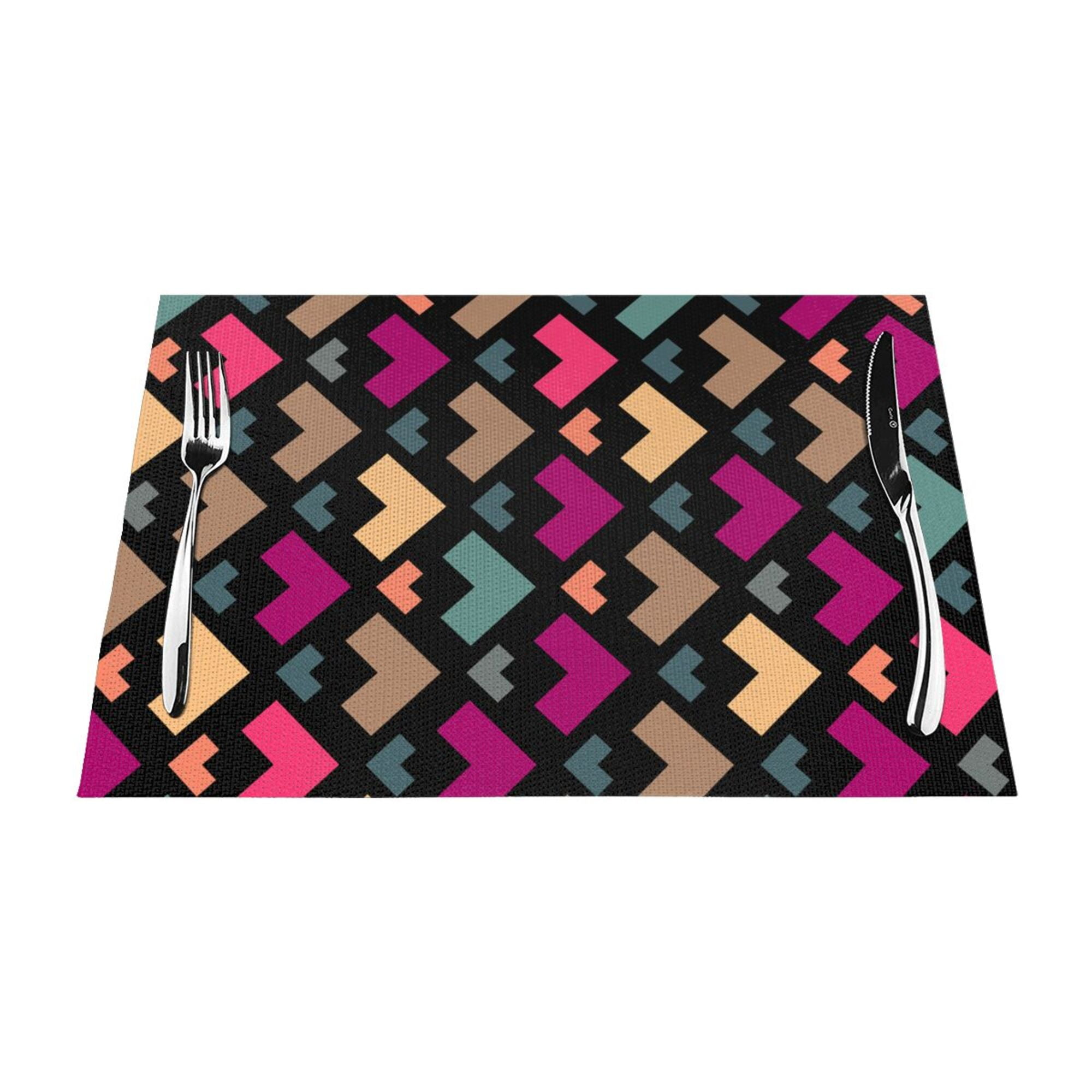 YFYANG Washable Heat-Resistant Placemats, 70% PVC/30% Polyester ...