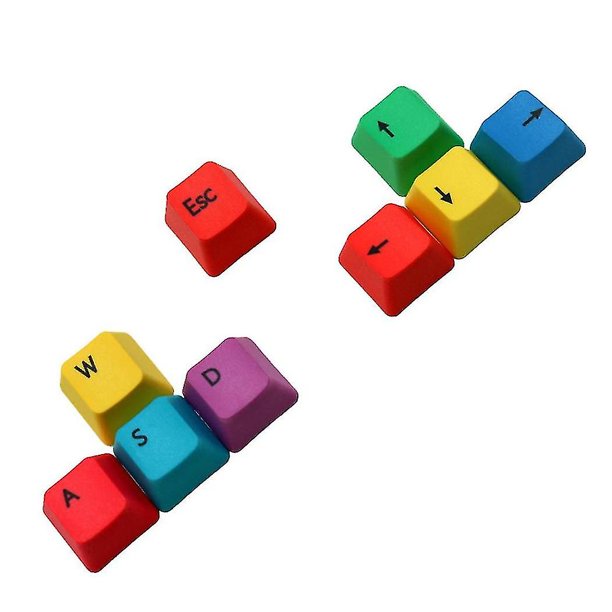 9 Key Wasd Mechanical Keyboard Keycaps Profile Pbt Rgby Modifiers ...