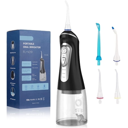Water Flosser, P5HAO Cordless Dental P5HAO with 9 Modes, 320ML Portable ...