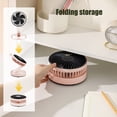 Portable Table Fan Foldable USB Rechargeable Desktop Fan for Dorm ...