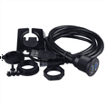 2X 2 Ports Dual USB 3.0 AUX Flush Mount Car Mount Extension Cable for ...
