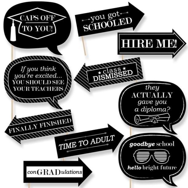 Big Dot of Happiness Funny Graduation Cheers - Graduation Party Photo ...