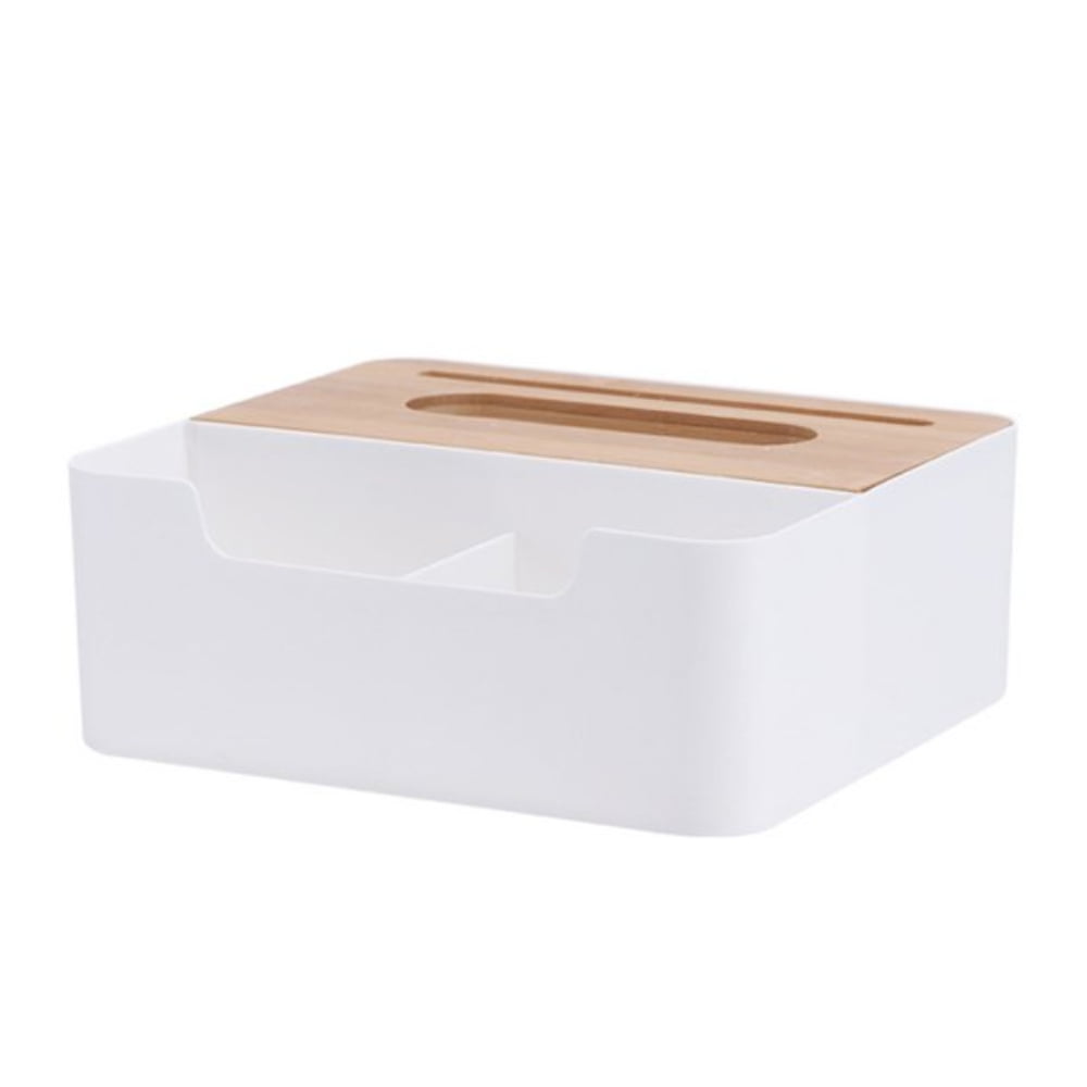 PEACNNG Promotion!Tissue Box Cover Solid Wood Tissue Box Storage Box ...