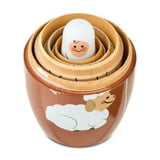 Wooden Nativity Nesting Dolls, 5 Pieces, 6.75", by Holiday Time ...