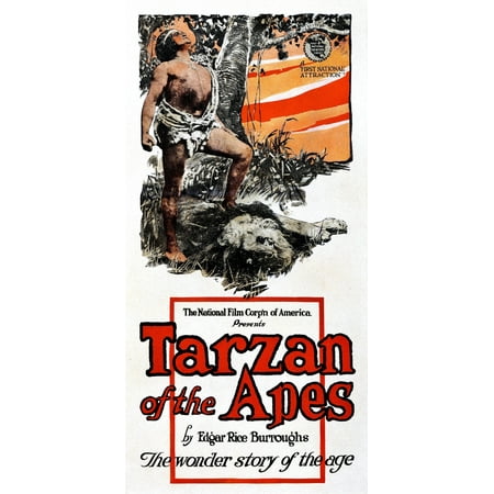 Tarzan Of The Apes Elmo Lincoln 1918 Movie Poster Masterprint (11 x 17 ...