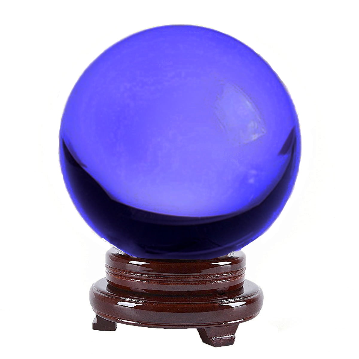 Amlong Crystal 8" (200mm) Crystal Ball with Wood Stand - Walmart.com