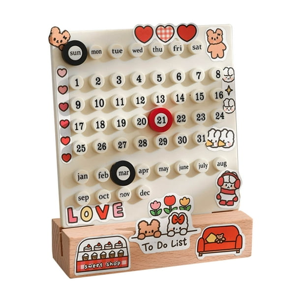 Desktop Decoration Calendars,Desk Date Planner Integrated Desk Calendar ...