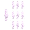Rwvbm 10-Piece Treble Clef Musical Note Paper Clips, Candy Colored ...