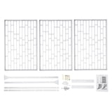 Privacy Screen Fence Panels White Outdoor Privacy Fence Screen ...