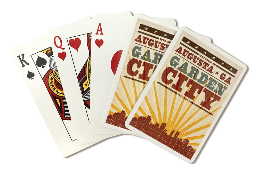 Augusta, Georgia, Skyline and Sunburst Screenprint Style, Lantern Press ...