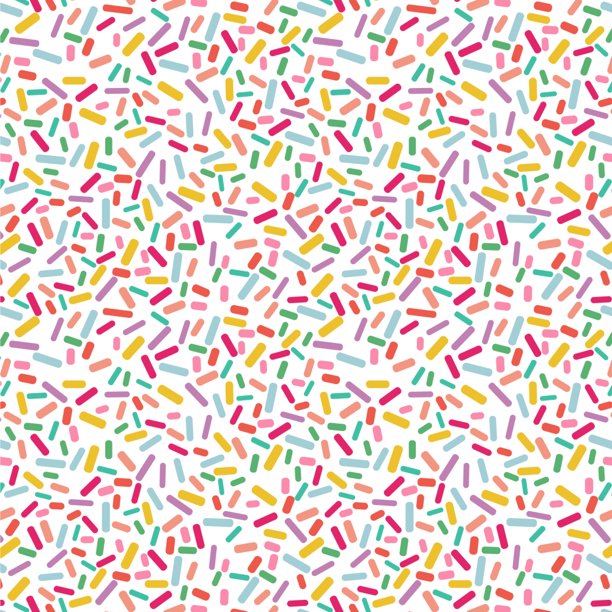 Colorful Confetti Sprinkles Premium Roll Gift Wrap Wrapping Paper ...