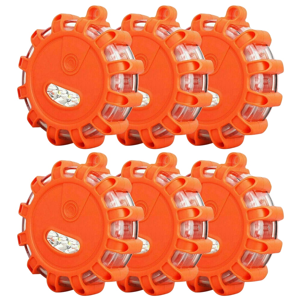 Beacon Disc LED Road Flares 4/6 Pack 9 Modos Flash Con Base Magnética Y ...