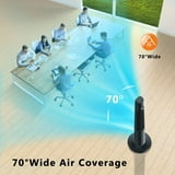 KONWIN Bladeless Oscillating Tower Fan 48 Inch with Remote 3 Modes & 3 ...