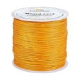 116 Yards 0.5mm Round Waxed Polyester Cords Thread Beading String Spool ...