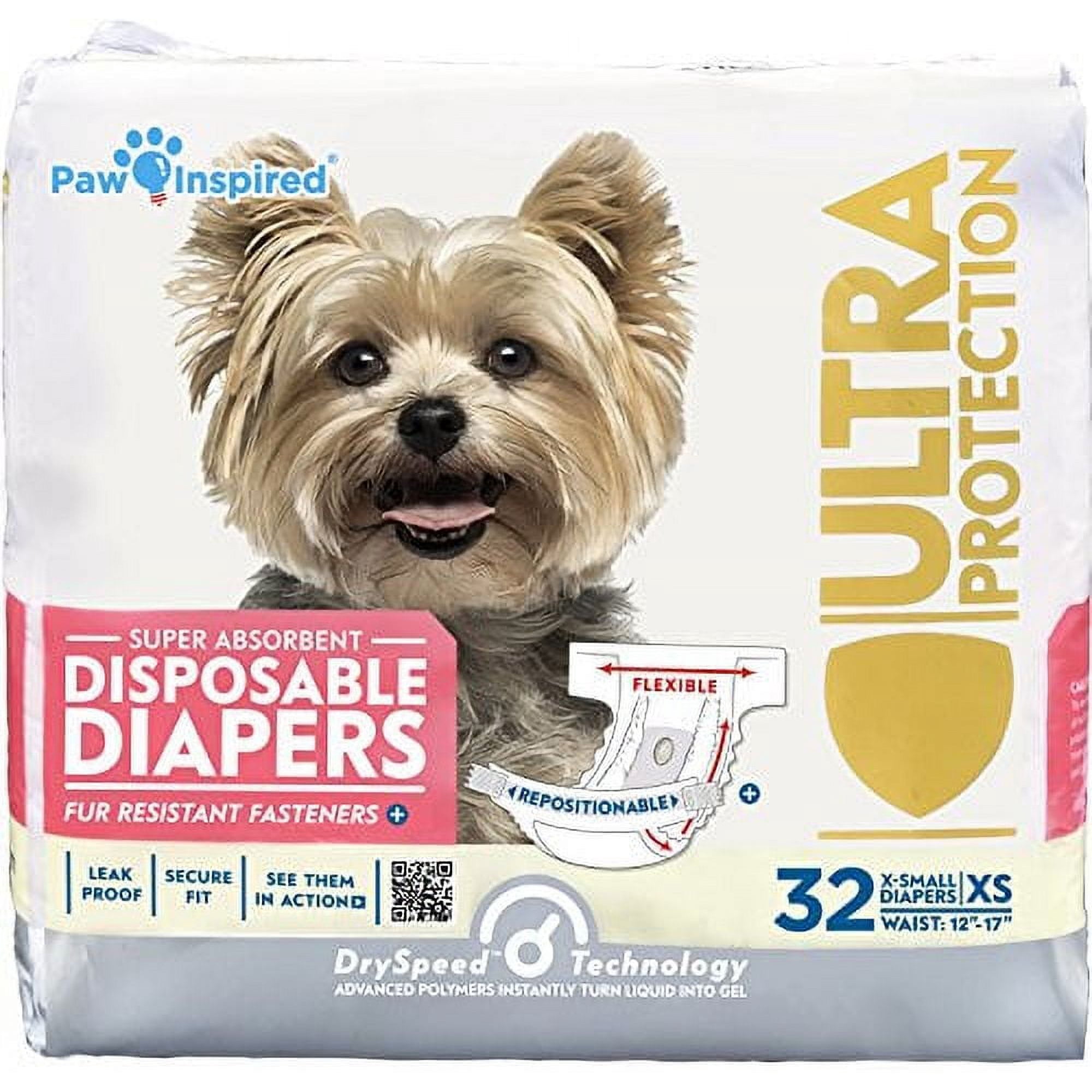 Click here for Paw Inspired Disposable Dog Diapers Female Diapers... prices