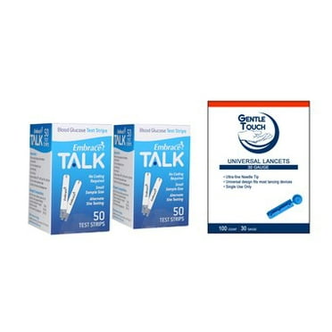 Embrace PRO Blood Glucose Test Strips, 50 ea - Walmart.com