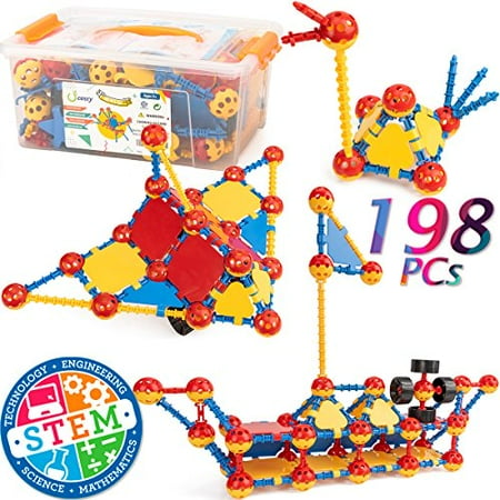cossy STEM Learning Toy Engineering Construction Building Blocks 198 ...