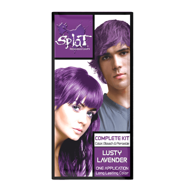 Splat Lusty Lavender Hair Color Kit, Semi-Permanent Purple Dye ...