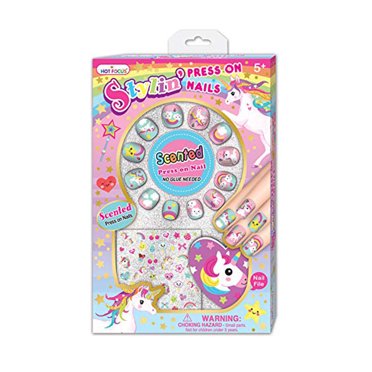 Hot Focus Pop Nail Glitz - 3D Unicorn Acrylic Nail Art Kit for Girls ...
