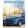 For 2020-2025 Ford Escape Car Windshield Sun Shade Reflective UVs ...
