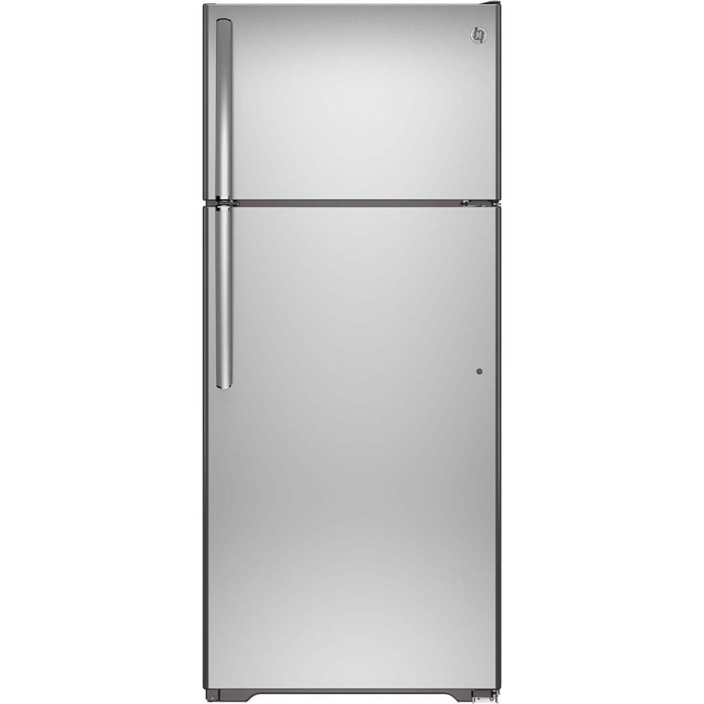 Click here for Ge 18 Cu. Ft. Top-Freezer Refrigerator Stainless S... prices