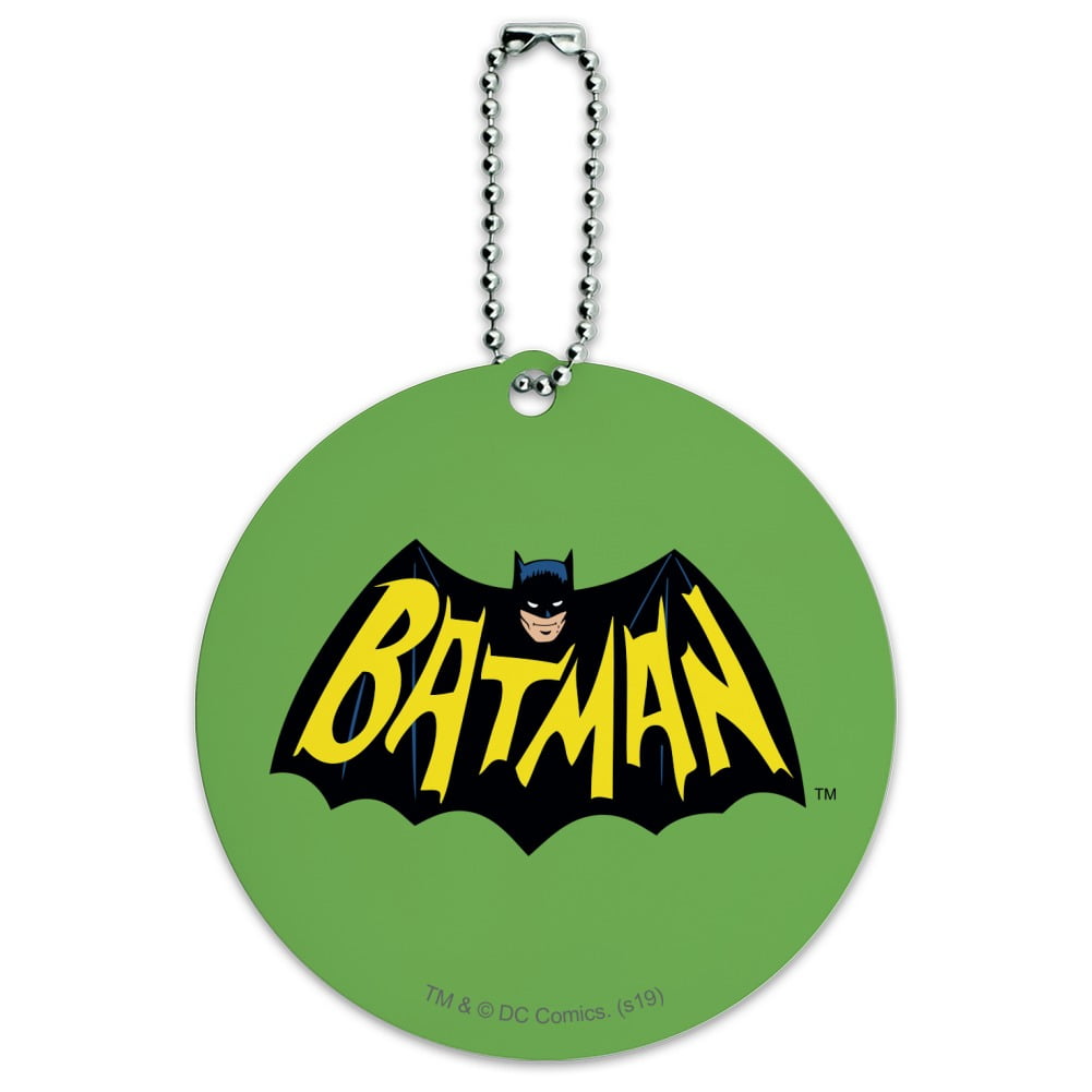 Batman Classic TV Series Logo Round Luggage ID Tag Card Suitcase Carry ...