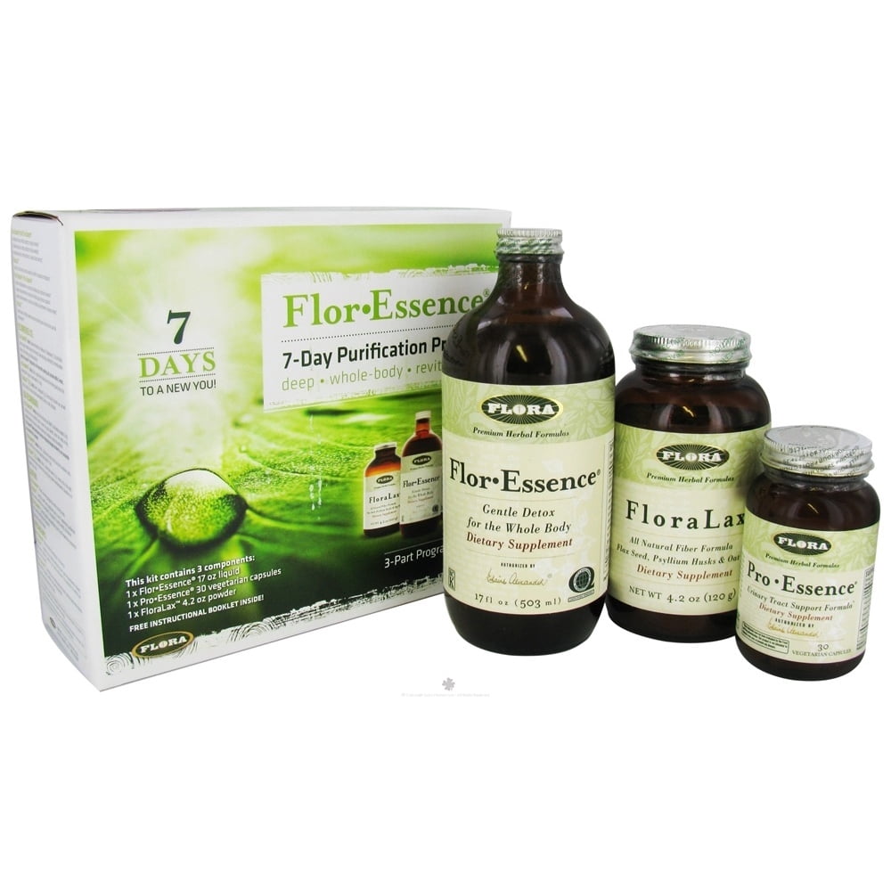 Flora - Flor Essence 7 Day Purification Kit 3 Part Program - Walmart ...