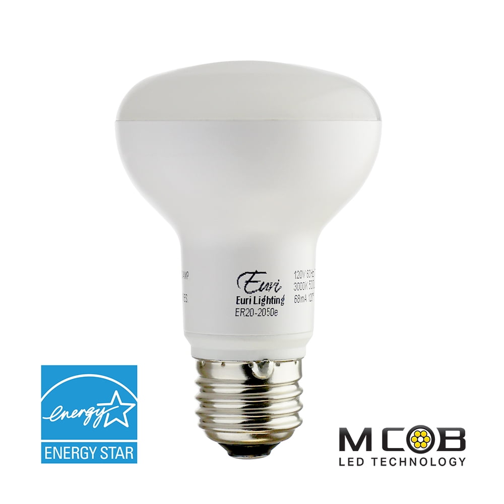 Euri LED Light Bulb, BR20, 7.5W (50W Equivalent), Cool White - Walmart.com