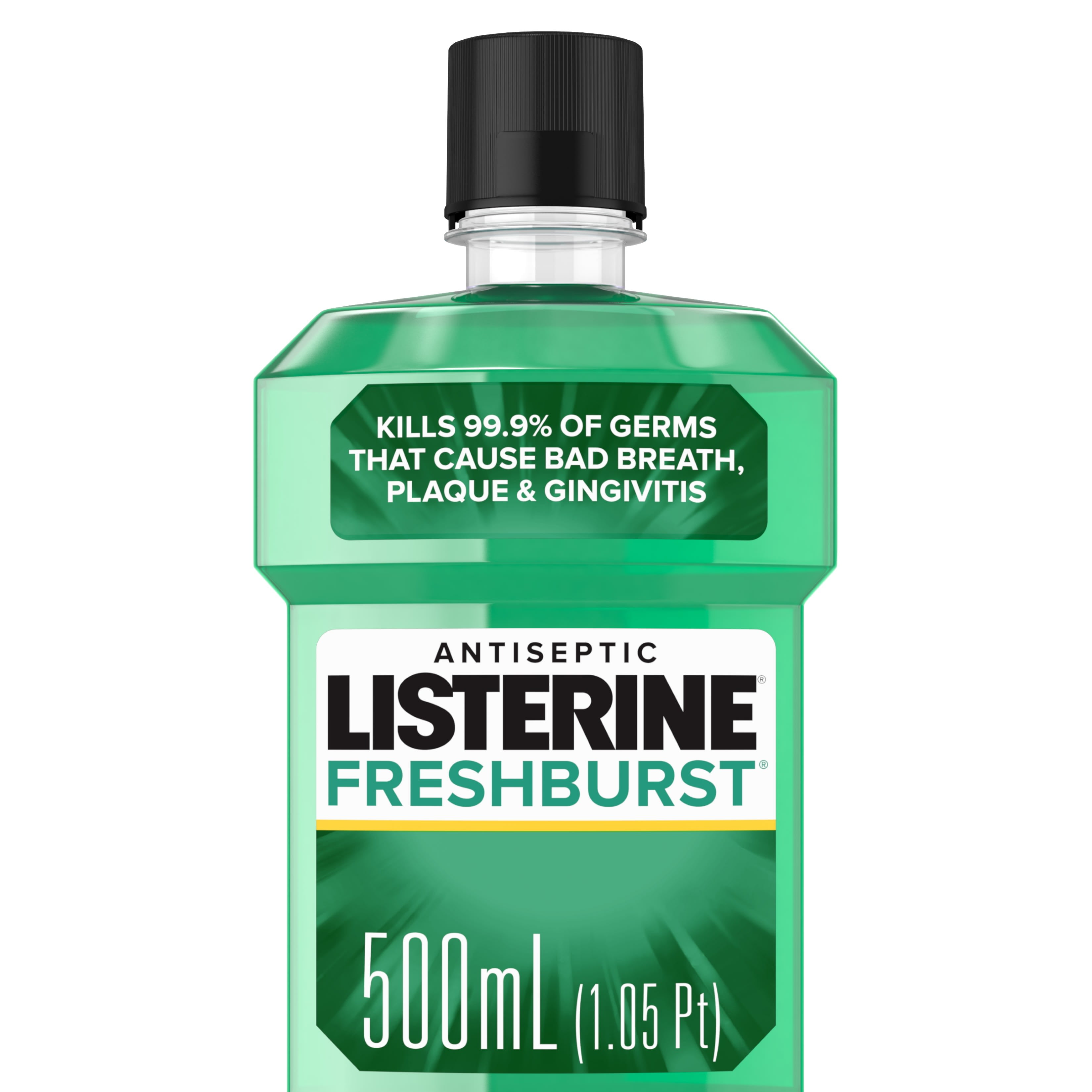 Buy Listerine Freshburst Antiseptic Mouthwash, Mint, 500 mL Online at ...