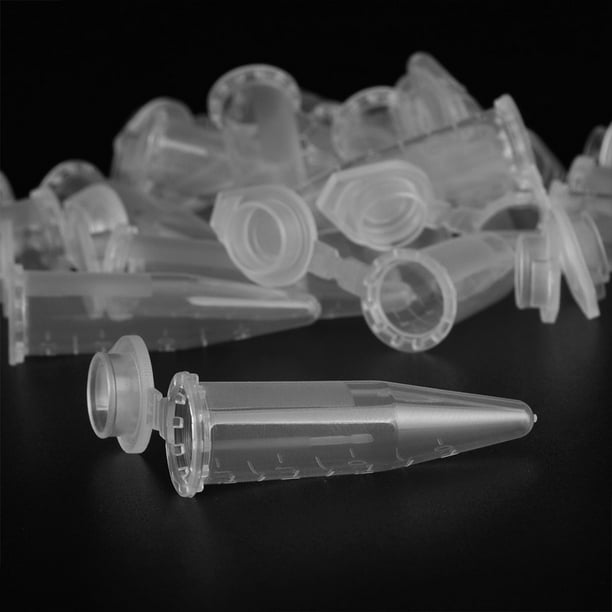 100 Pieces PP Centrifuge Tube Single-use Portable Polypropylene Testing ...