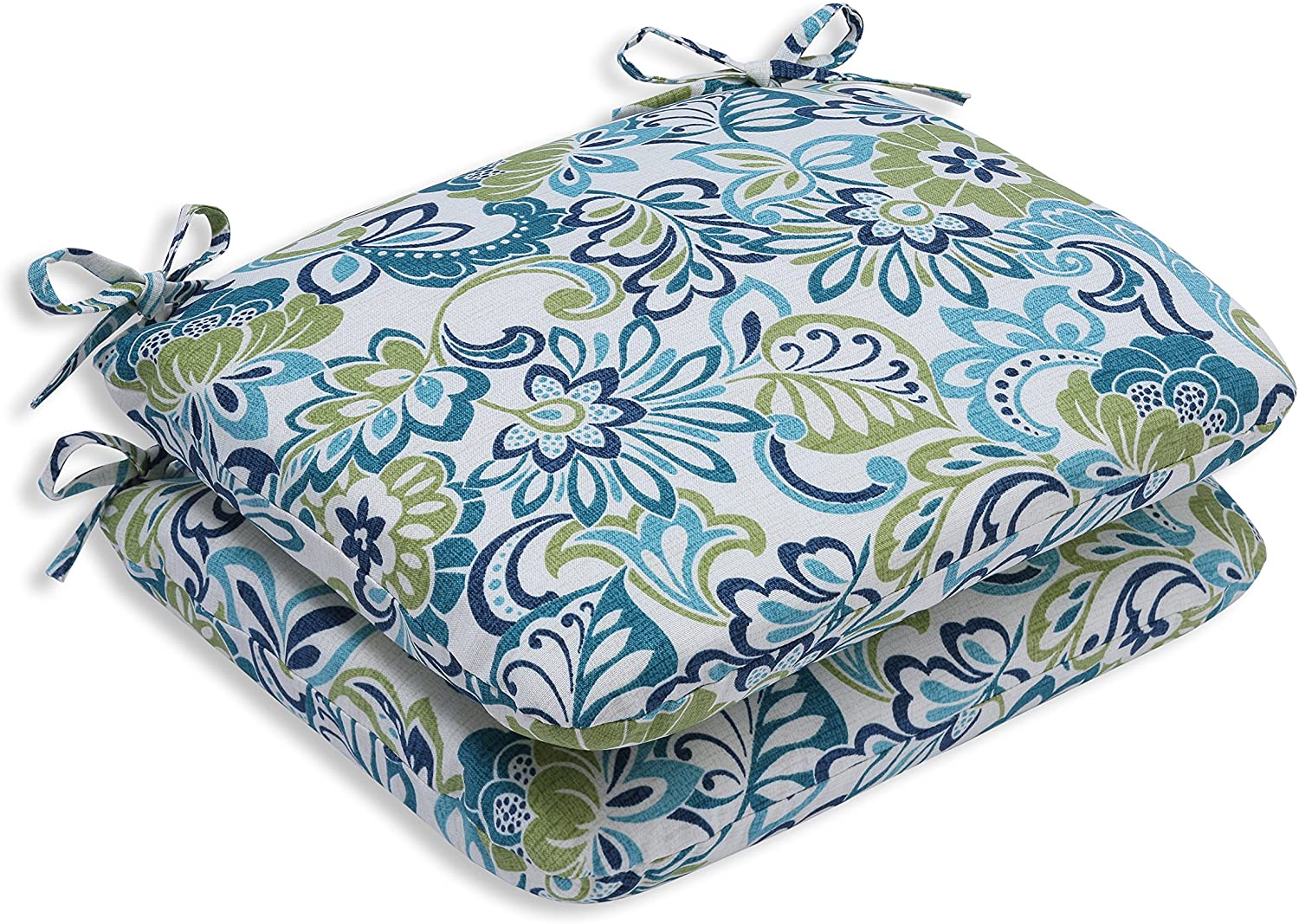 Pillow Perfect Outdoor/Indoor Zoe Mallard Rounded Corners Seat Cushion ...