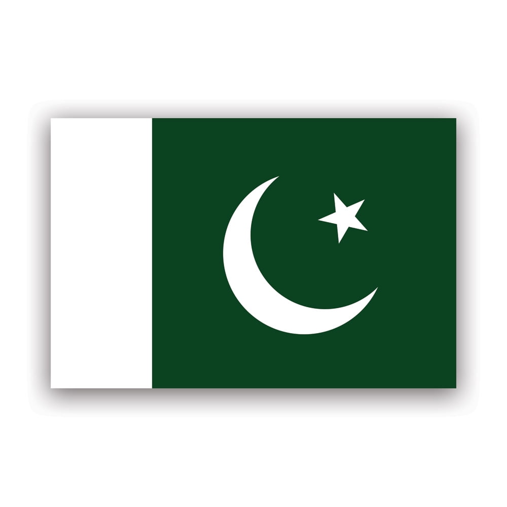 Pakistani Flag Sticker Decal - Self Adhesive Vinyl - Weatherproof ...