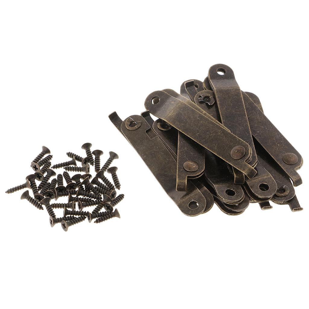10 Pcs Rotatable Hinged Lid Hold Hinge Stay - Bronze, 67x11mm - Walmart.com