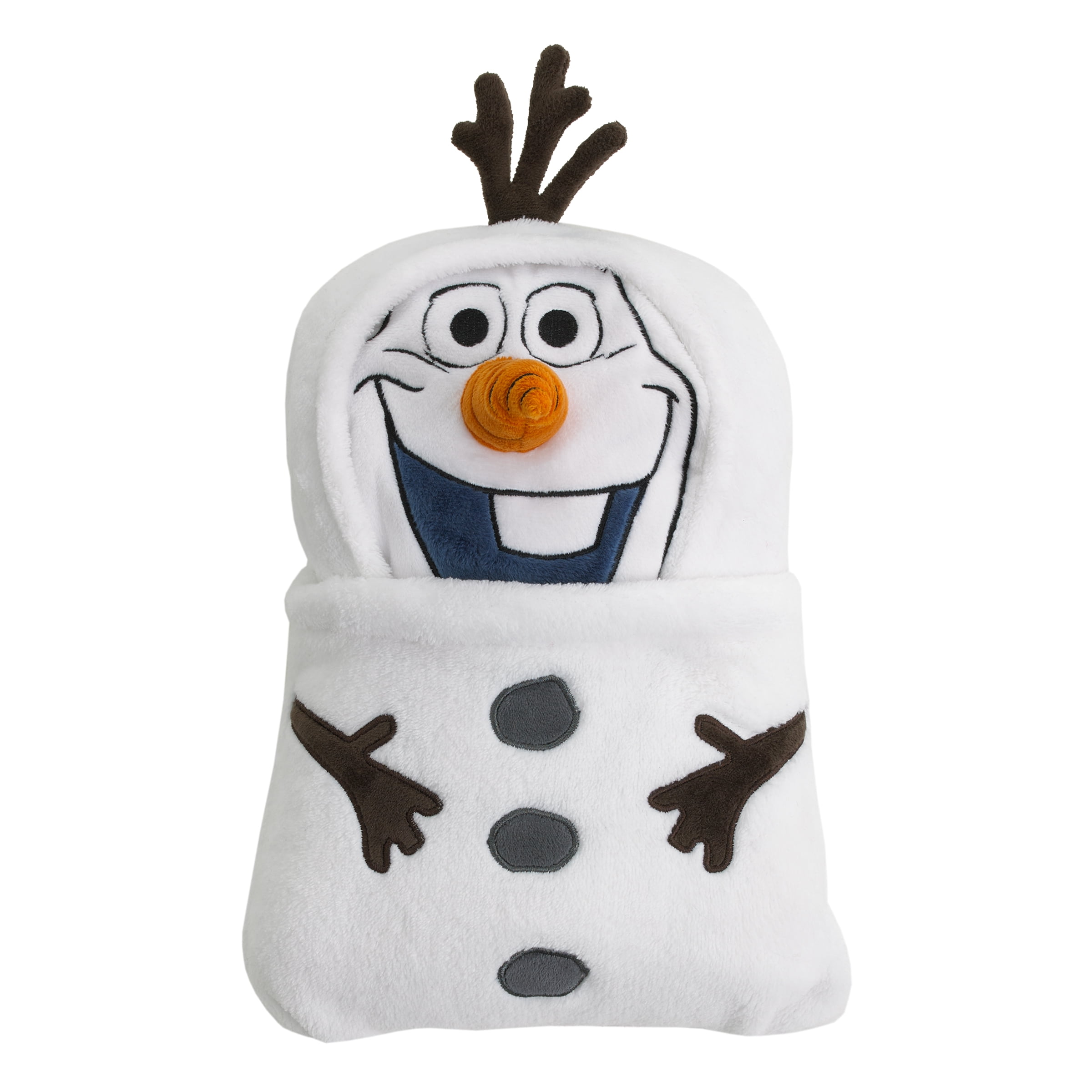 Disney Frozen Winter Cheer Olaf Character Shaped Blanket, White ...