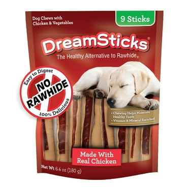Dreambone Triple Flavor Layered Sticks, Rawhide-Free Chews for Dogs, 8 ...