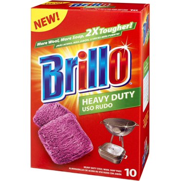 Brillo Steel Wool Soap Pads, 10 Count - Walmart.com