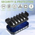 60W Fast Charging Station - Safe Certified | 6-Port Charging Dock with ...