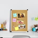 AGCAN Small Bulletin Board 17" x 13" Tack Board for Wall Aluminum ...