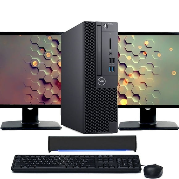 Desktop Computer Dual Monitors