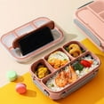 Uutvmp Bento Boxes for Adults 1300ML Bento Lunch Box, 4 Compartments Snack Containers with Spoon ...