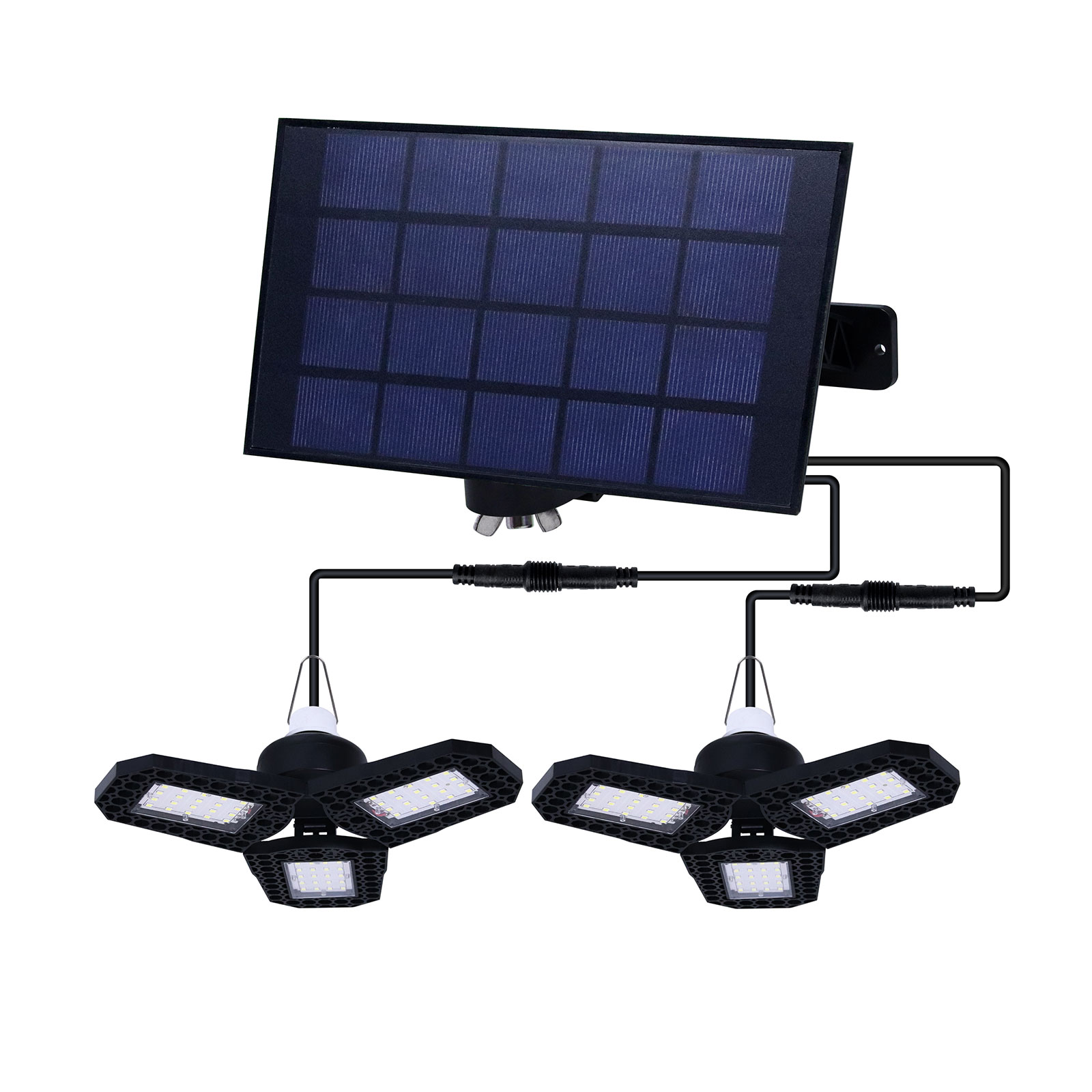 Solar Lights Barn Adjustable Patio Yard Lighting With Remote Control ...