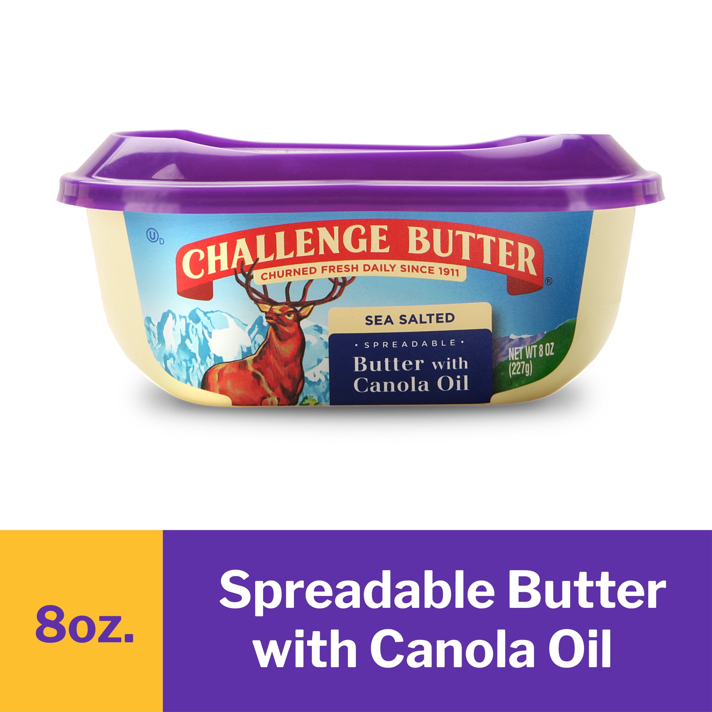 Challenge Butter Spreadable Butter with Canola Oil, 8oz – Walmart ...