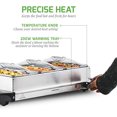 OVENTE Electric Buffet Server and Food Warmer, Three 1.5 Quart Chafing ...