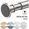 Industrial Shower Curtain Rod - Rustproof Non-Slip 43-72 Inch 304 ...