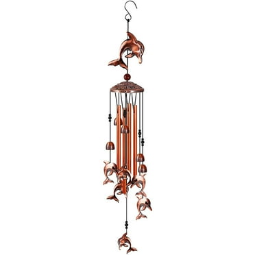 StealStreet SS-G-98674 Wind Chime Acrylic Dolphin Hanging Garden Porch ...